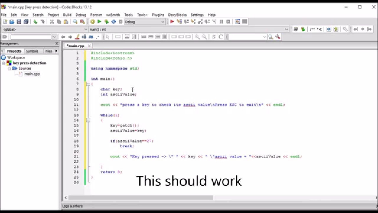 4 C Key Press Detection Youtube