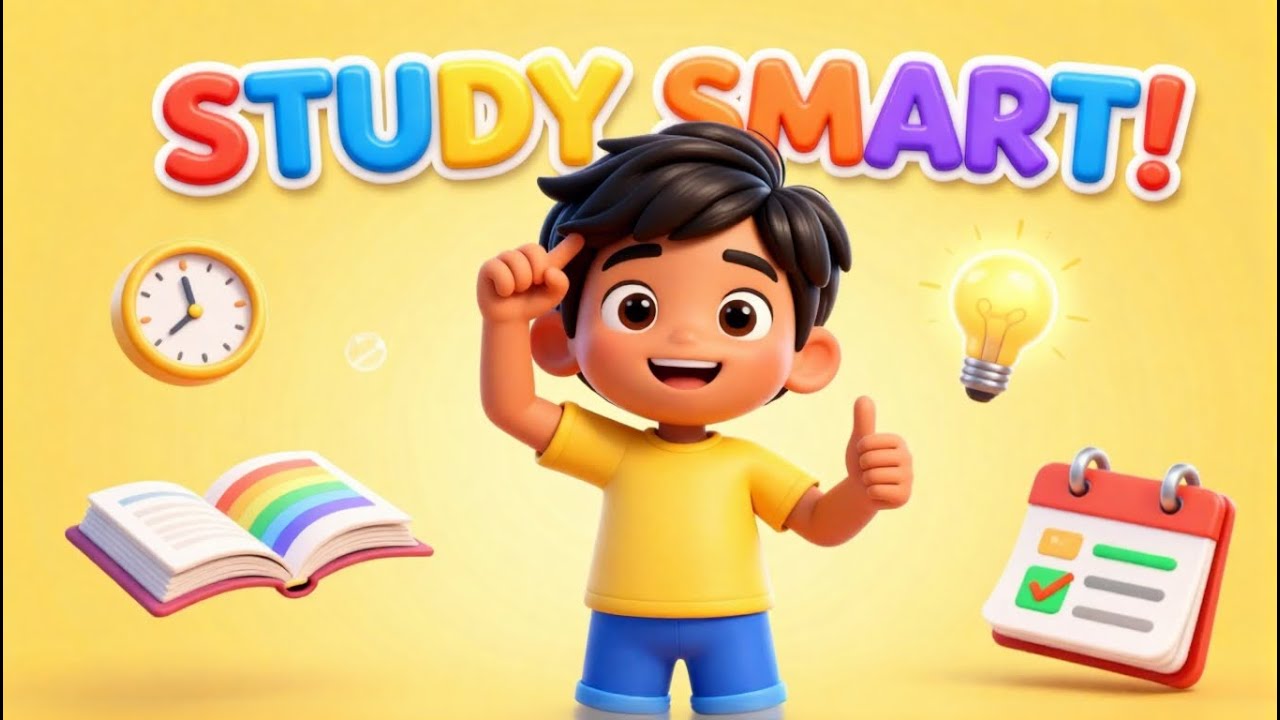 How To Study Smartly Fun Easy Study Tips For Kids Youtube