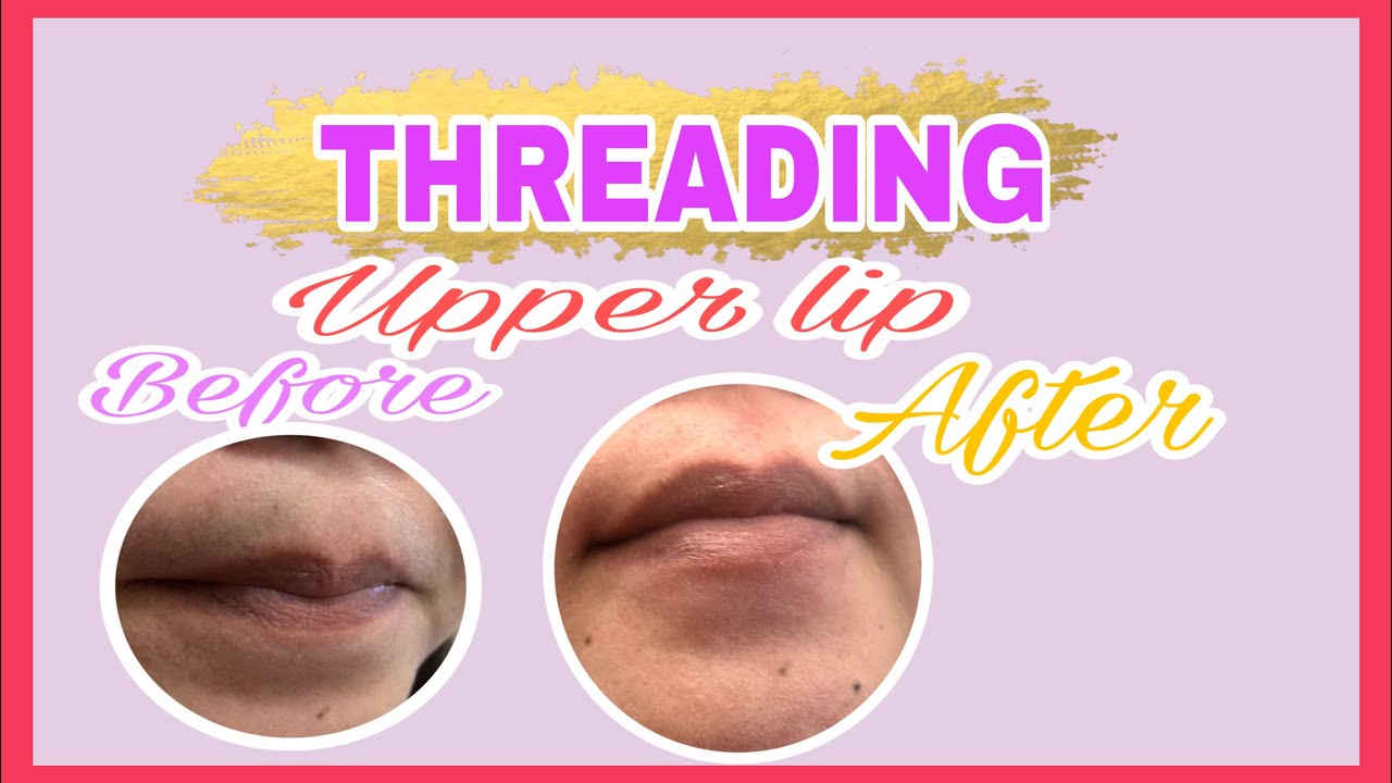 How To Do Threading At Home L Upper Lip Youtube
