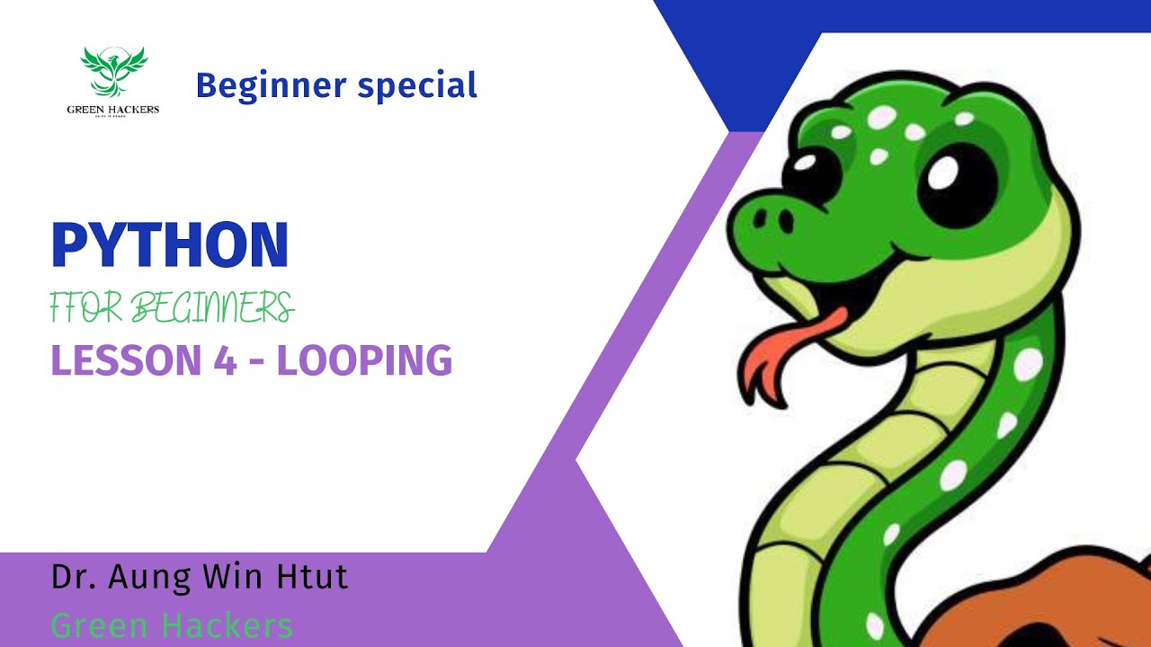 Python For Beginners Lesson 4 Looping Youtube