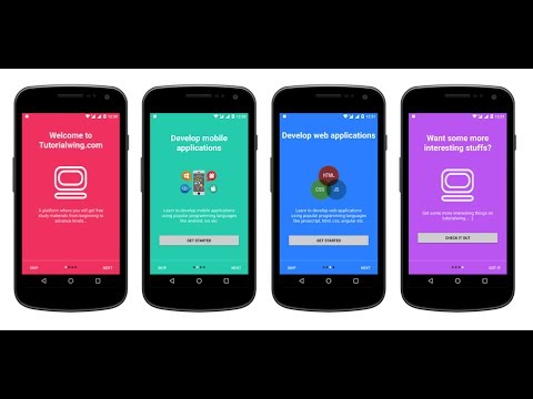Tutorialwing Android Intro Slider Tutorial Output Youtube