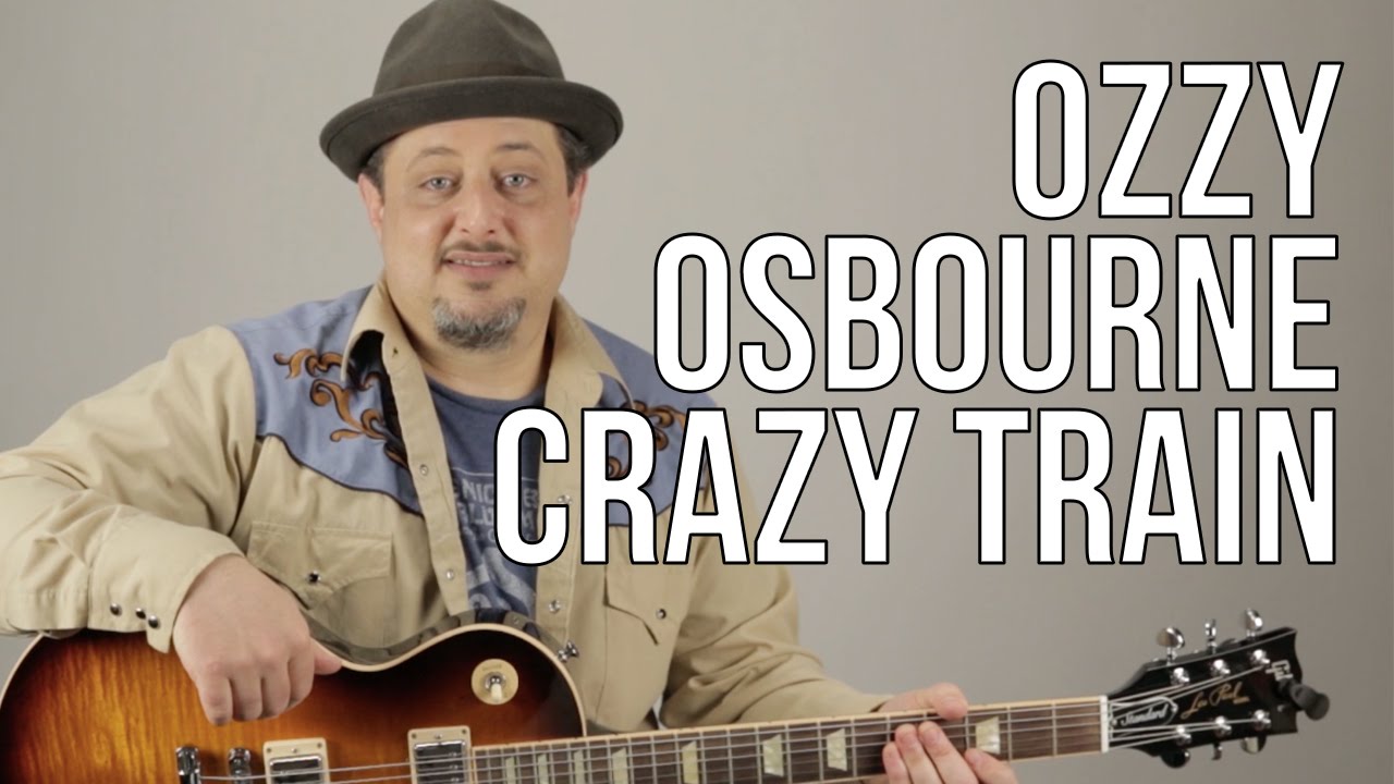 Crazy Train Guitar Lesson Ozzy Osbourne Opening Riff How To Play