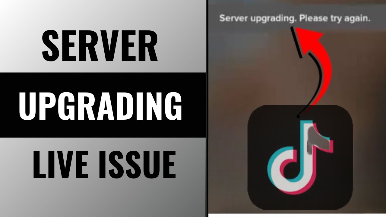 How To Server Upgrading Tiktok Live Issue Youtube