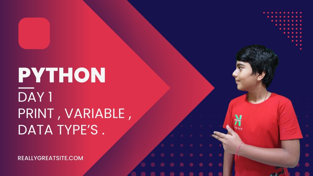 1 Python Tutorial Day 1 Code Rsr Youtube