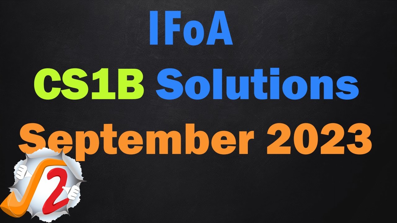 Ifoa Cs1b September 2023 Solution Youtube
