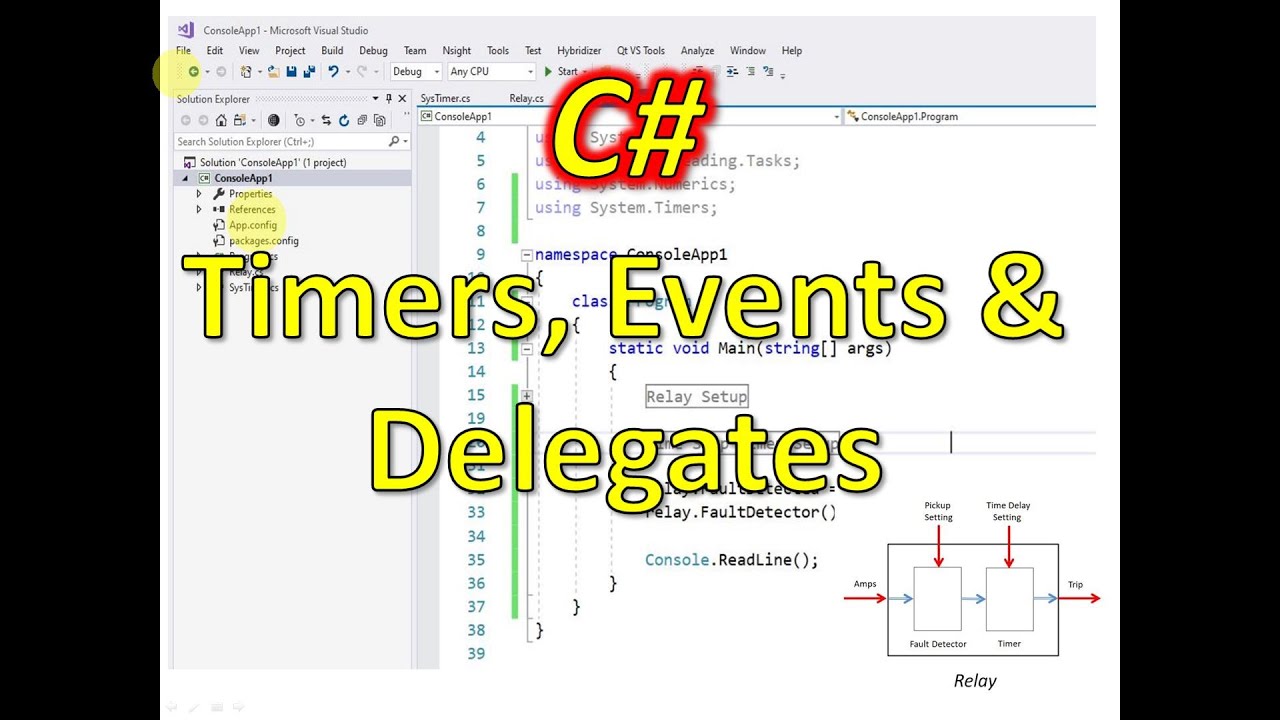 C Timers Events Delegates Youtube
