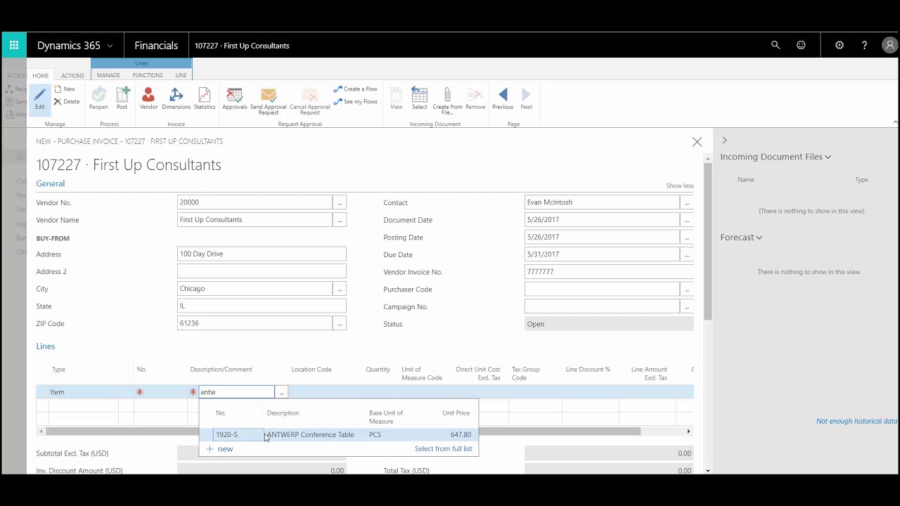 Dynamics 365 Sales Invoice Template At Anthony Monroy Blog