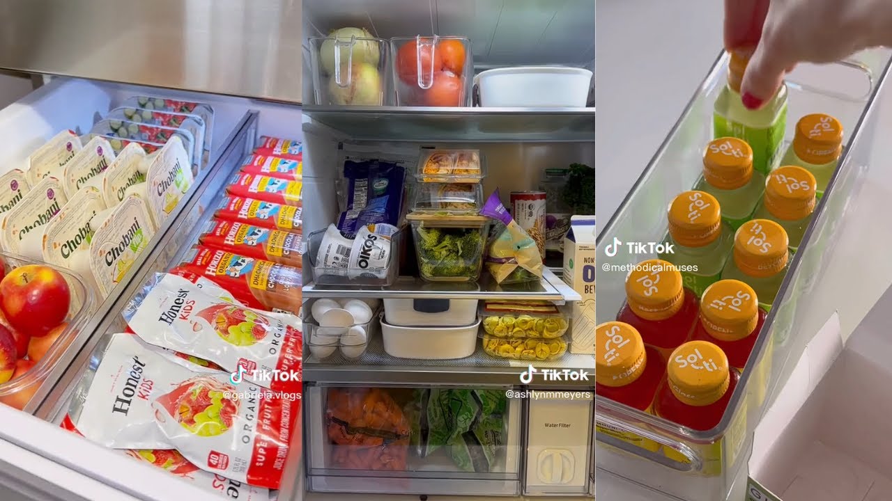 Satisfying Fridge Restock Asmr 121 Youtube