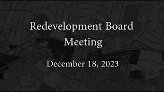 Redevelopment Board Meetings Arlington Community Media