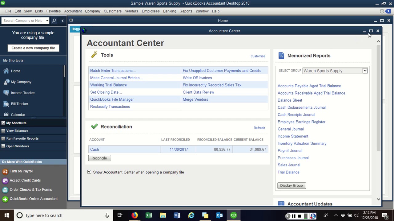 Quickbooks Chapter 2 Youtube