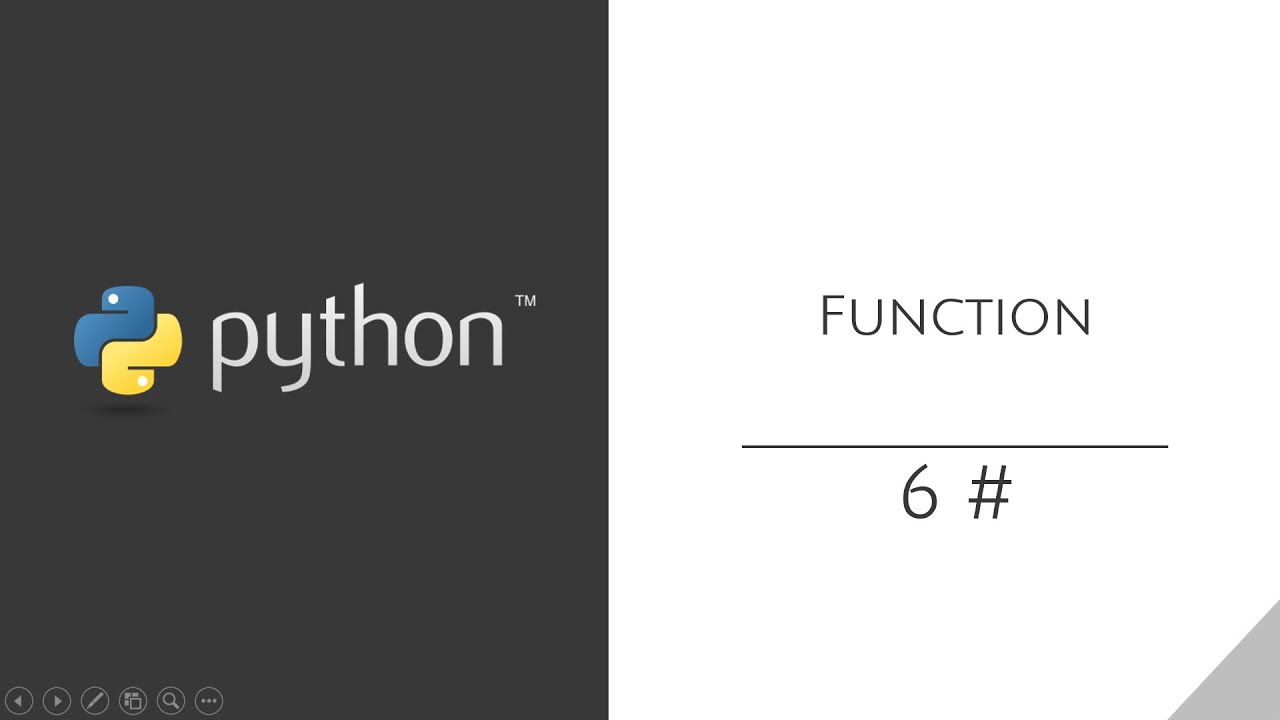 Belajar Python Dasar 6 Function Youtube