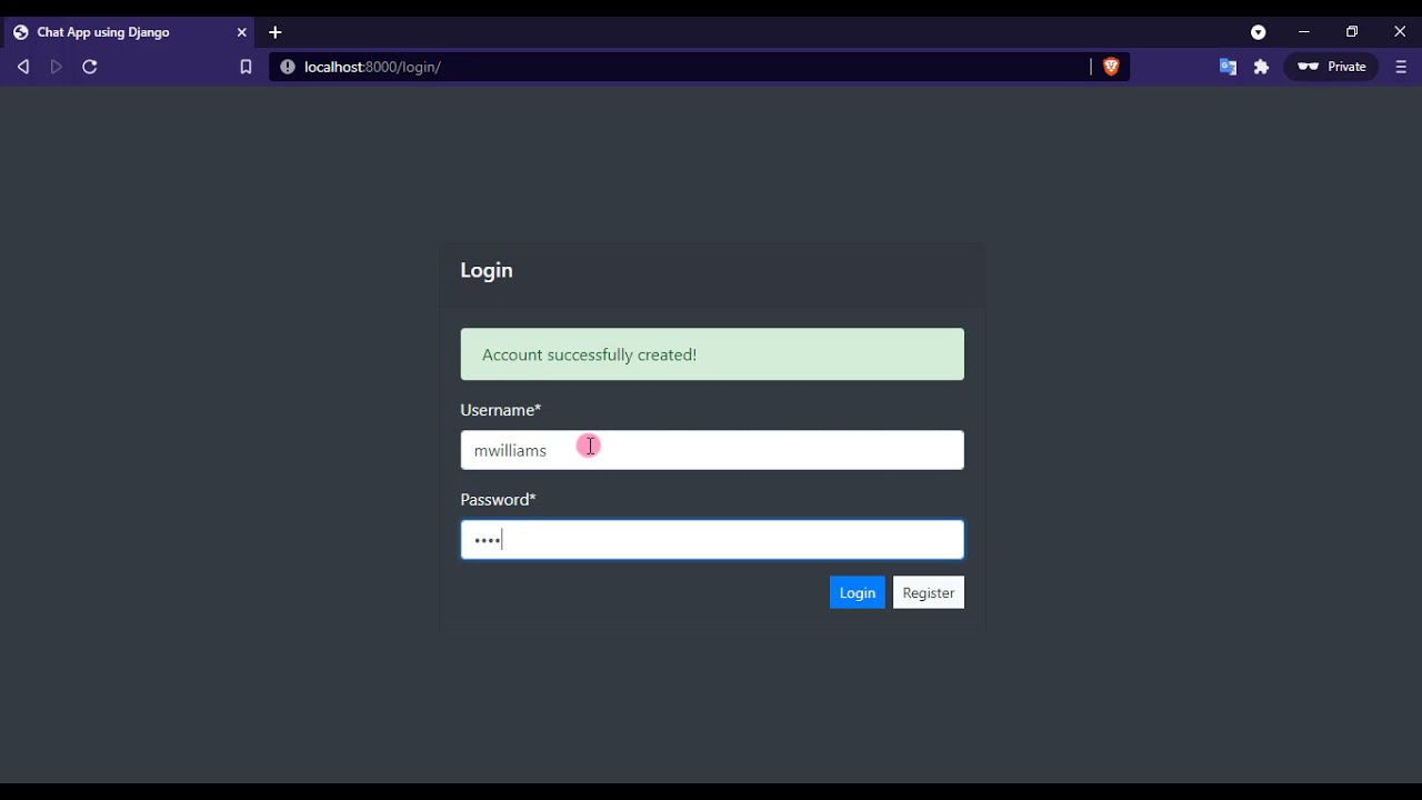 Simple Chat System In Python Django Demo Youtube