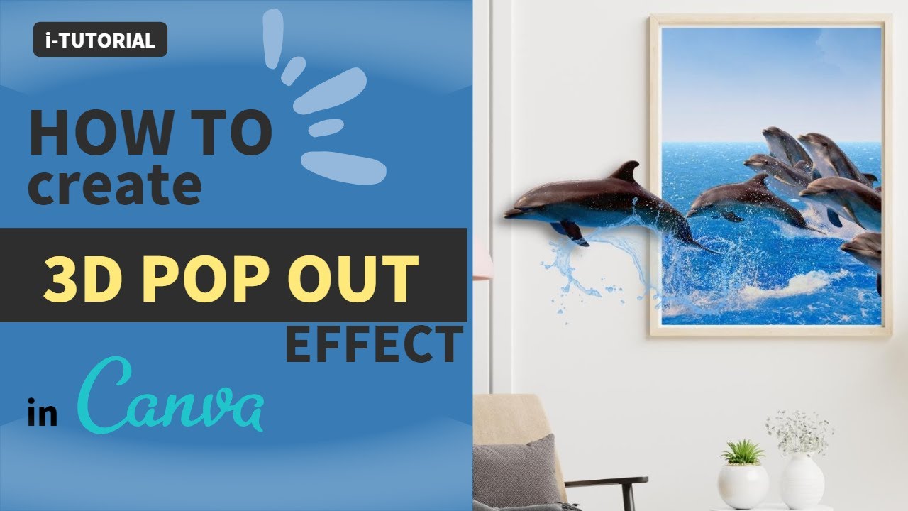 How To Create 3d Pop Out Effect In Canva Youtube