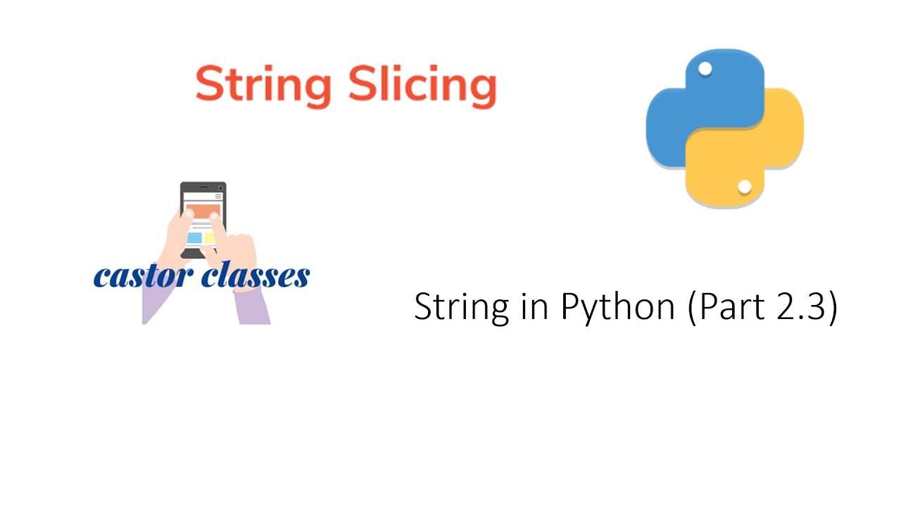 String In Python Part 2 3 Castor Classes Youtube