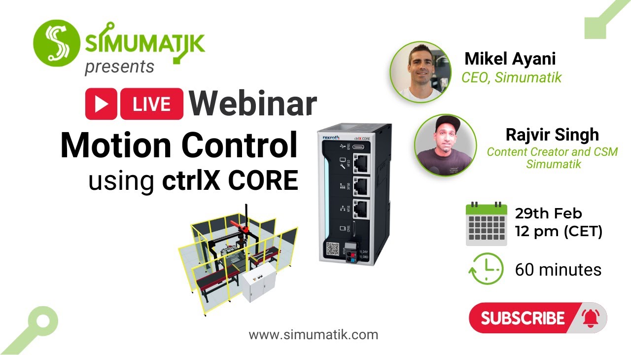 Webinar 13 Motion Control Using Ctrlx Core Youtube