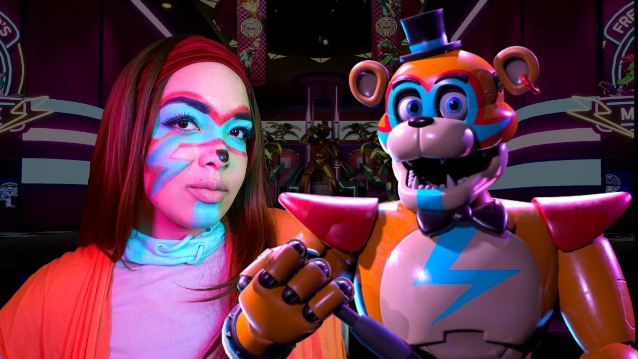 Cosplay Glamrock Freddy With Me рџ рџџѕвђќрџћ Fnaf Security Breach Makeup