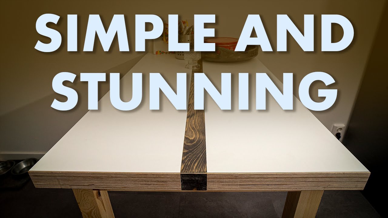 Simple Diy Kitchen Table Youtube