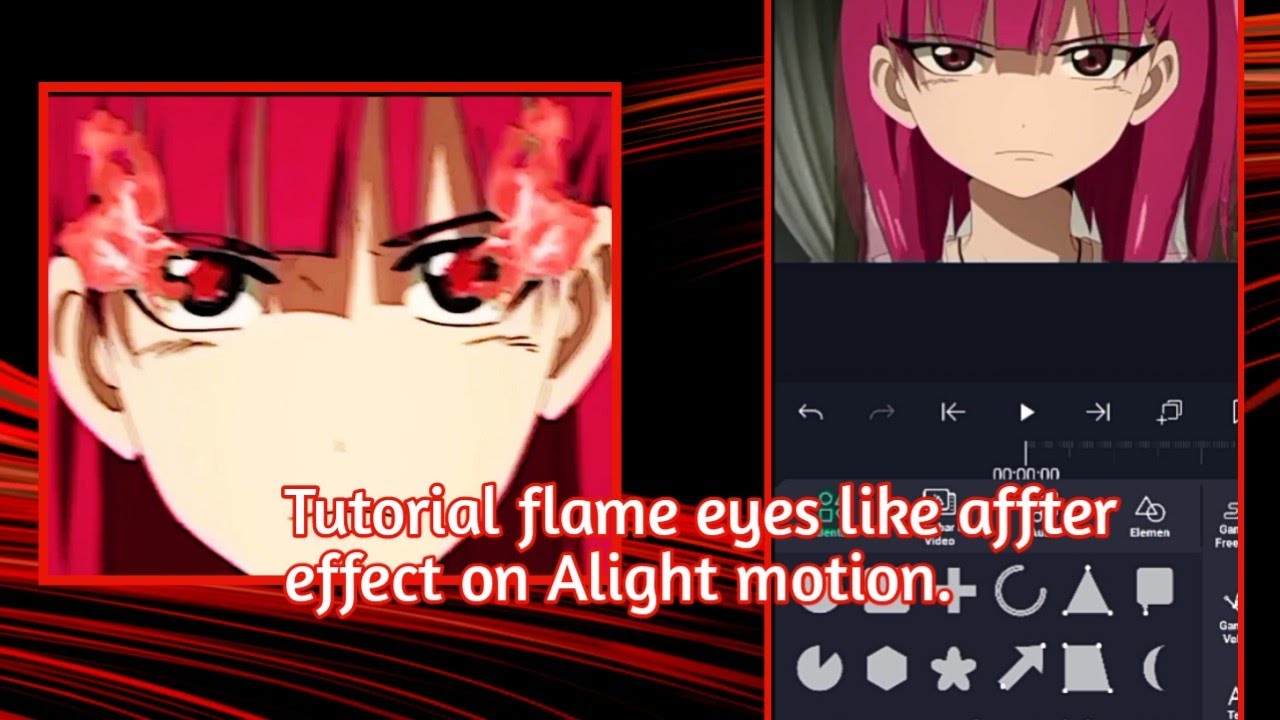 Tutorial Flame Eyes Like Affter Effect On Alight Motion Youtube