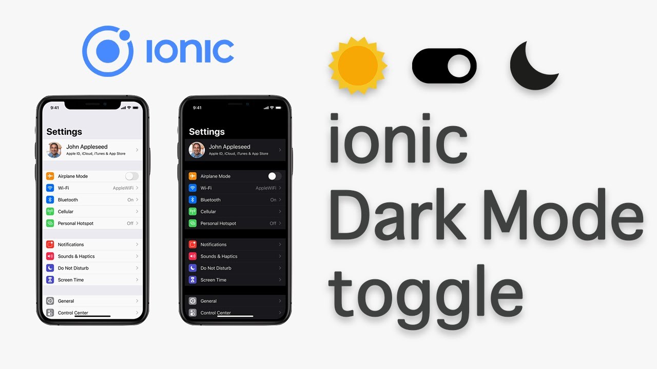 Ionic 5 Dark Mode Toggle Youtube