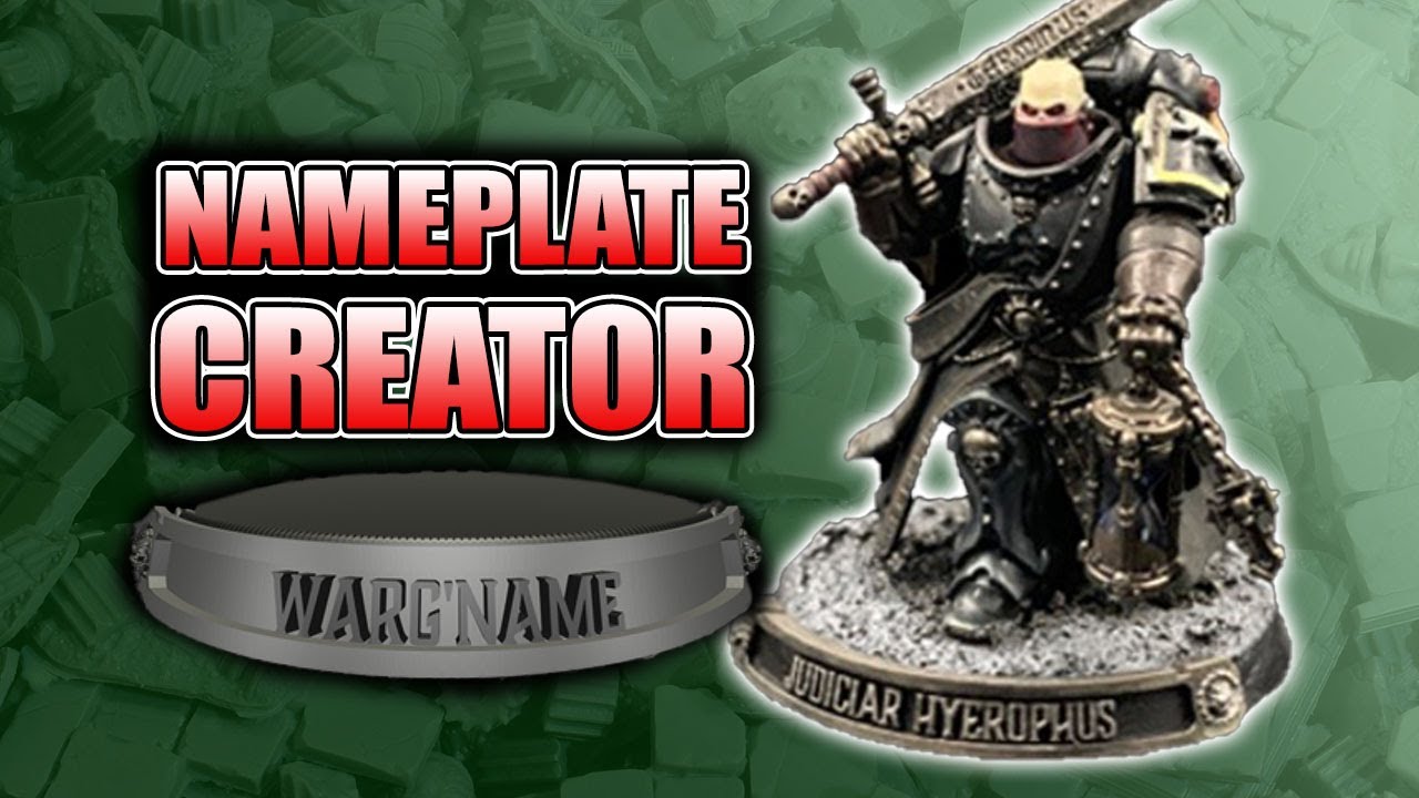 Warg Name 3d Printed Miniatures Nameplate Creator Kickstarter