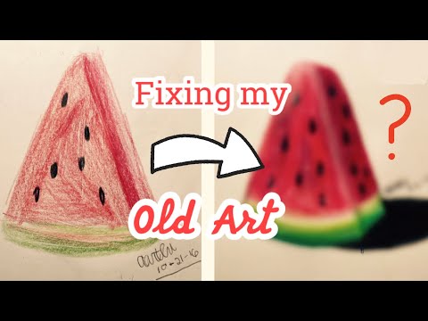 Fixing My Old Artwork Aarthiart Youtube