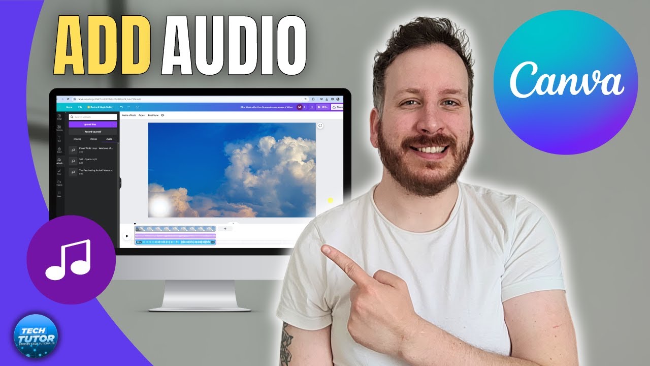 How To Add Audio In Canva Youtube