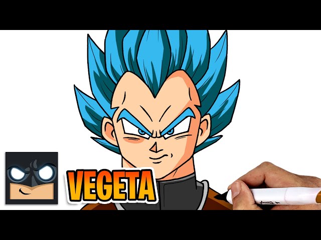 How To Draw Vegeta Super Saiyan Blue Dragon Ball Z Videos For Kids