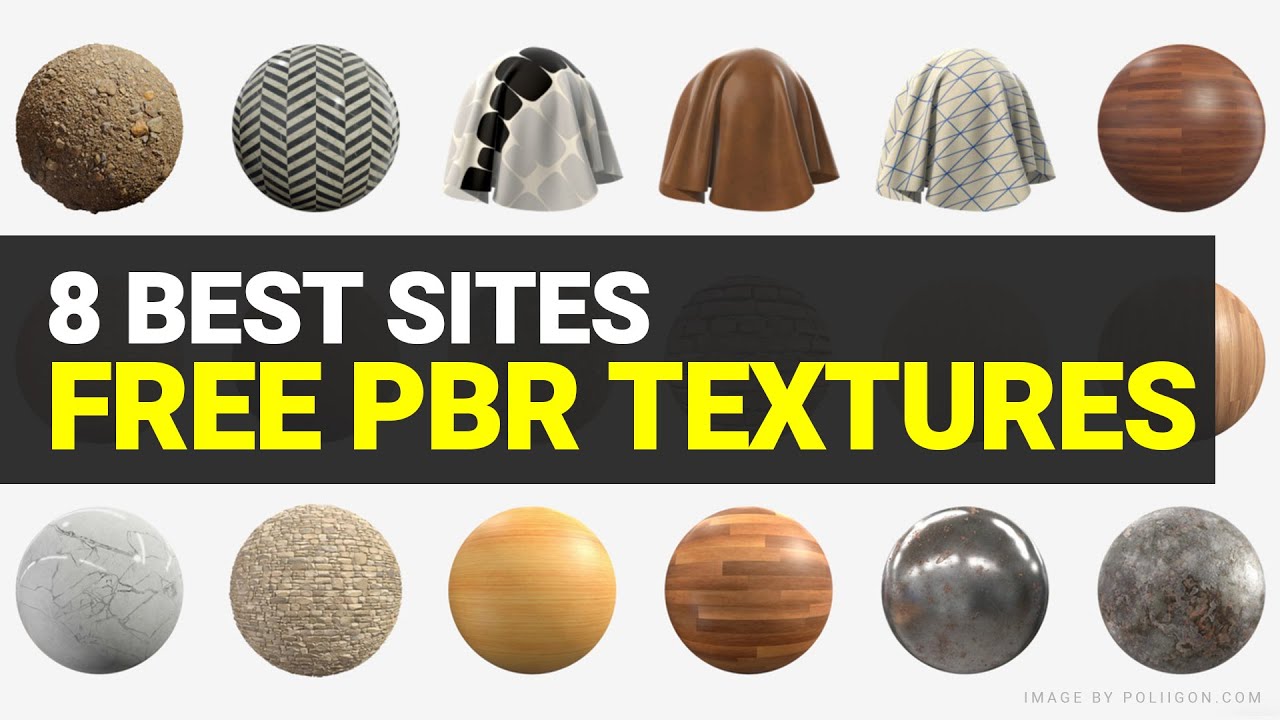 Top 8 Best Websites For Free Pbr Textures And Materials Youtube