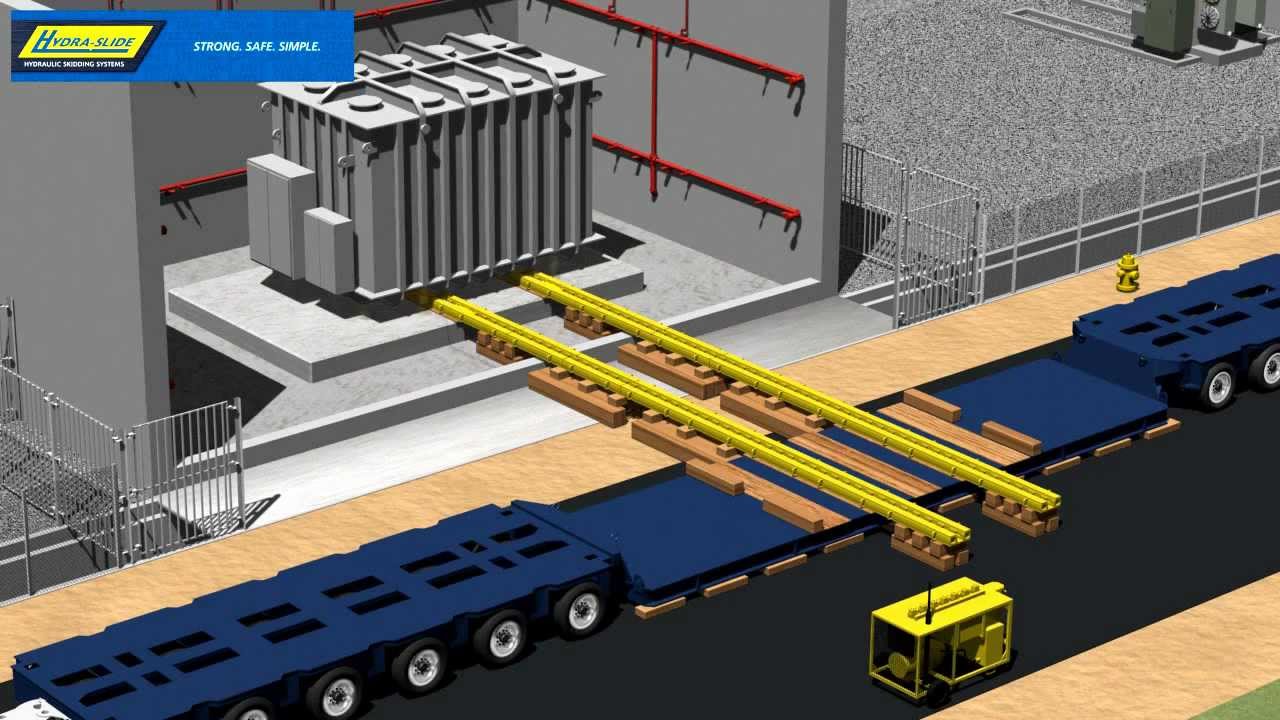 Transformer Installation With The Hydra Slide Heavy Duty Skid System