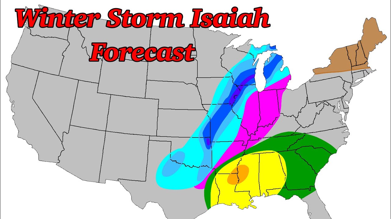 Winter Storm Isaiah Forecast Youtube