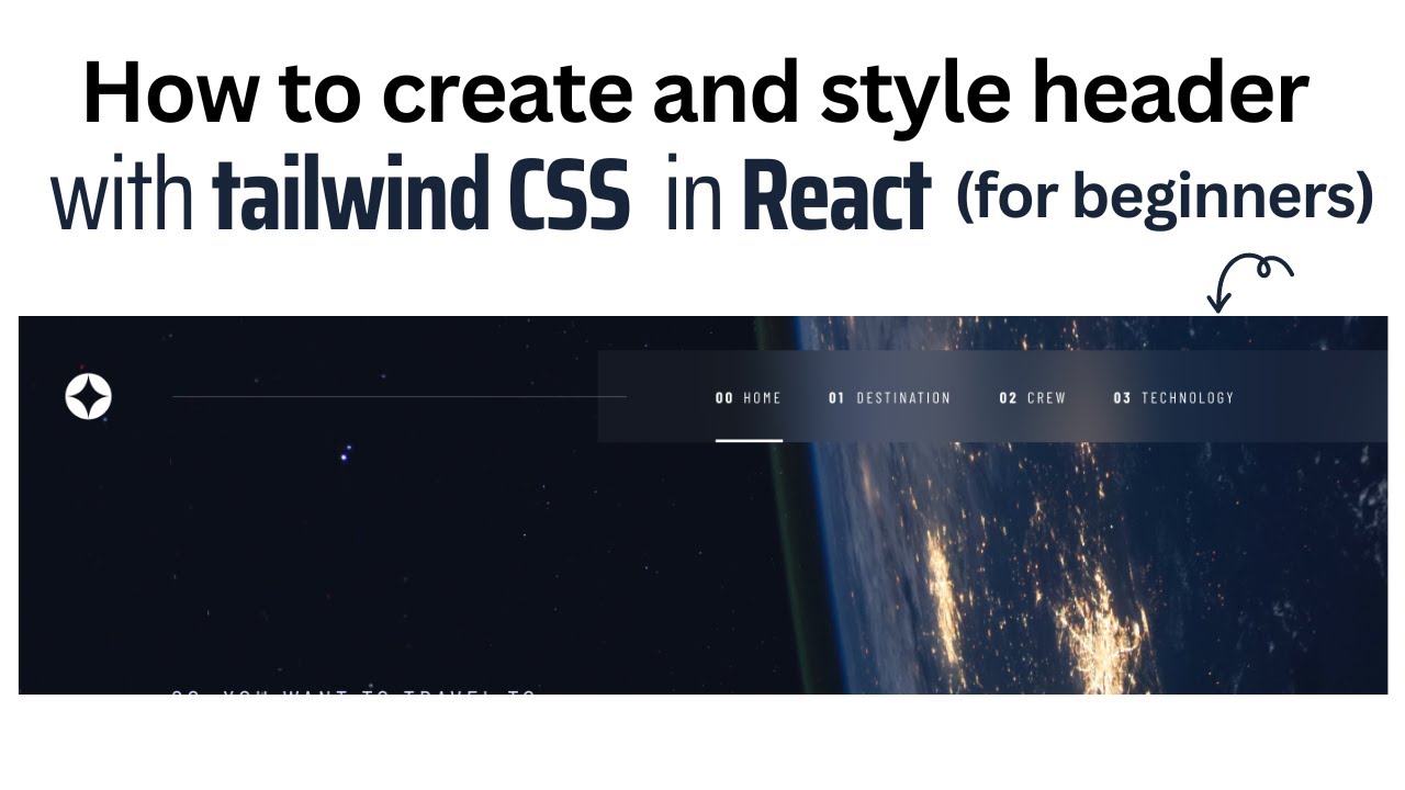 How To Create And Style Header With Tailwindcss In React For