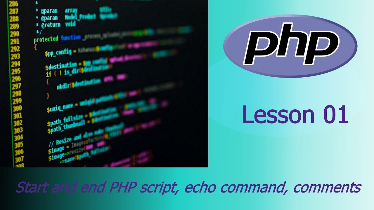 01 Create Php File Echo Comments Php Tutorial Learn Php Php