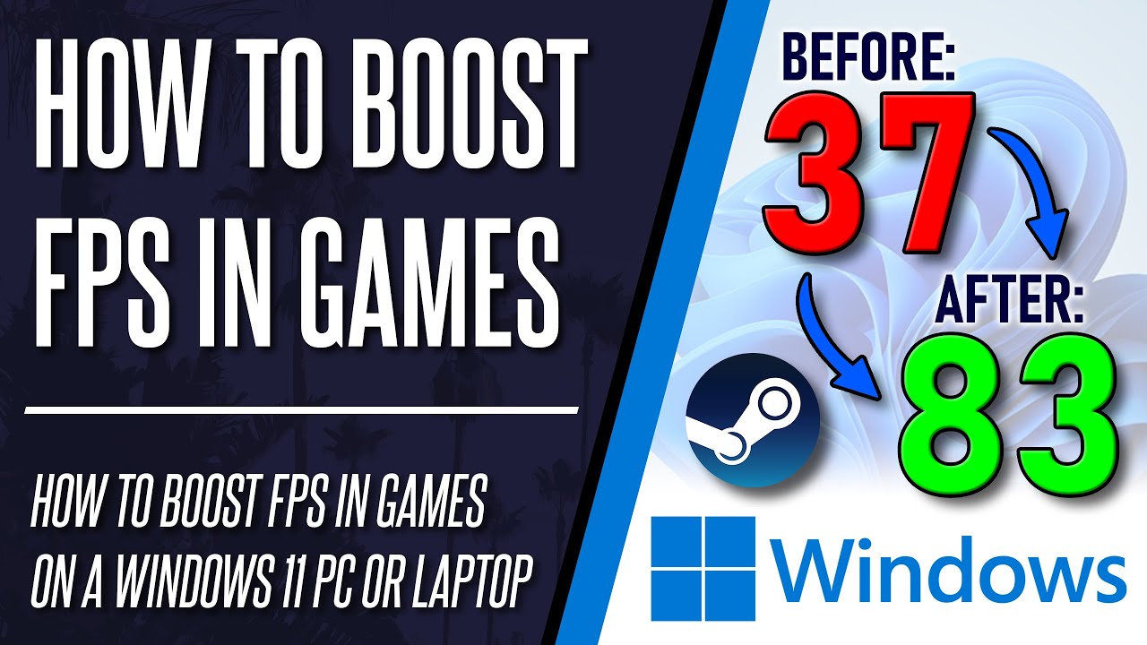 How To Boost Fps In All Games On Windows 11 Pc Or Laptop Youtube