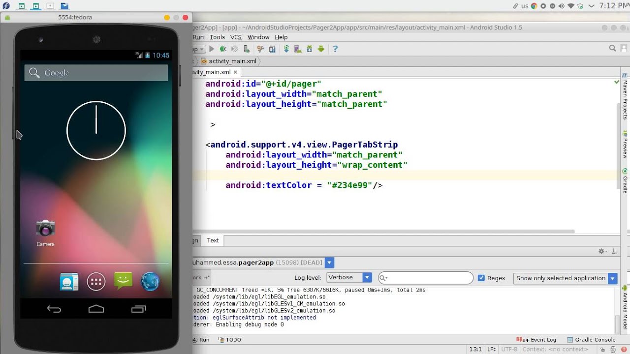 199 Android Studio View Pager Tabs Strips Youtube
