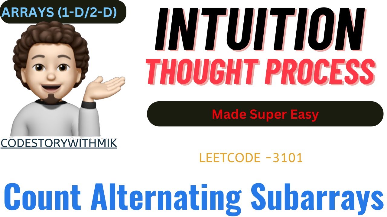 Count Alternating Subarrays Super Easy Leetcode 3031 Weekly