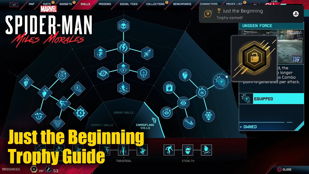 Spider Man Miles Morales Ps5 Just The Beginning Trophy Guide Unlock