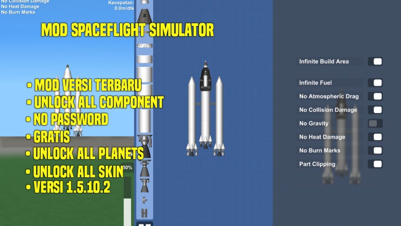 Mod Spaceflight Simulator Versi 1 5 10 2 359 No Password Youtube