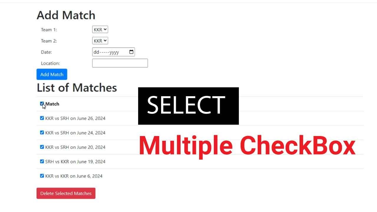 How To Select All Checkbox Using Jquery In Django Youtube