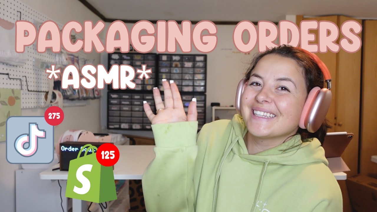 Asmr Packaging Orders Small Business Owner Entrepreneur Youtube