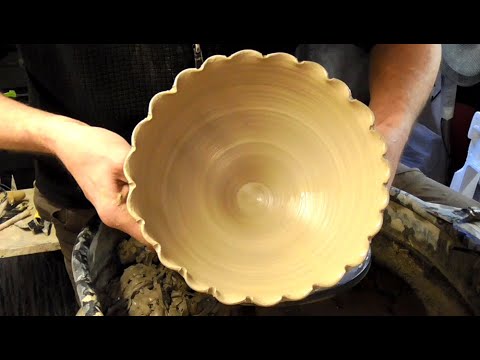 Making A Flower Shaped Pottery Bowl On The Wheel Youtube