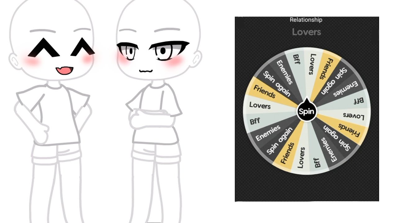 Making A Couple Using Spin The Wheel Gay Gacha Plus Youtube