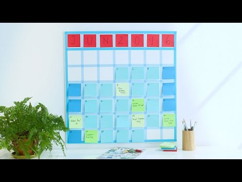 Sticky Note Calendar Martha Stewart Youtube