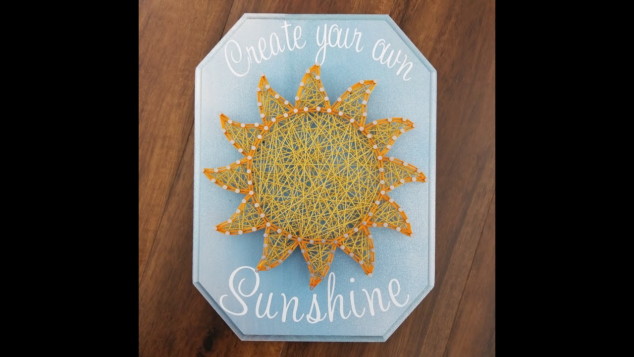Sunshine String Art Basic Instructions Tutorial Youtube