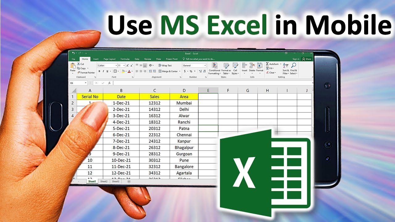 How To Use Ms Excel In Mobile Phone Ms Excel Tutorial In Mobile Ms
