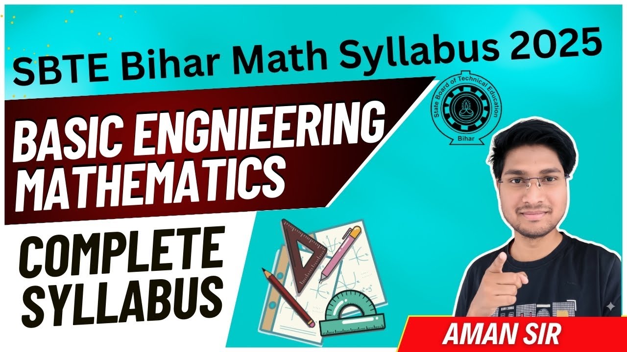 Basic Engineering Mathematics Syllabus Introduction Sbte Polytechnic