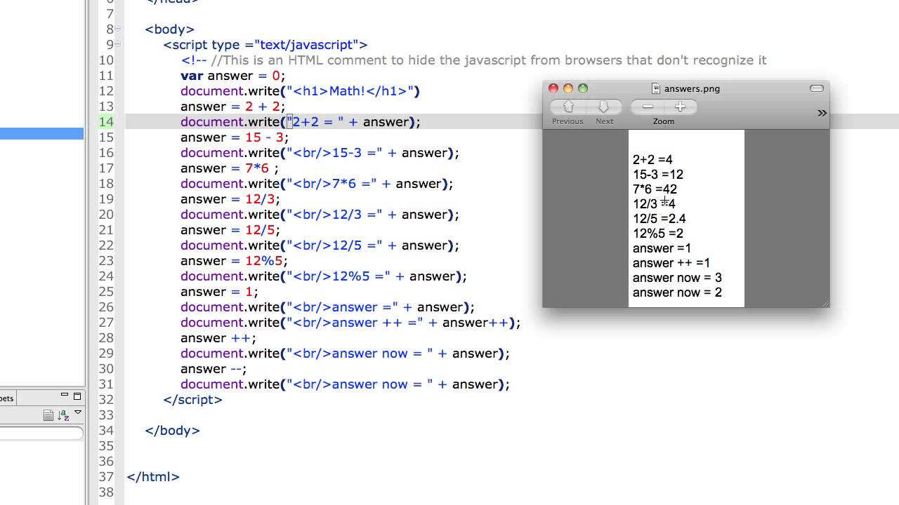 Javascript Basic Math Mp4 Youtube