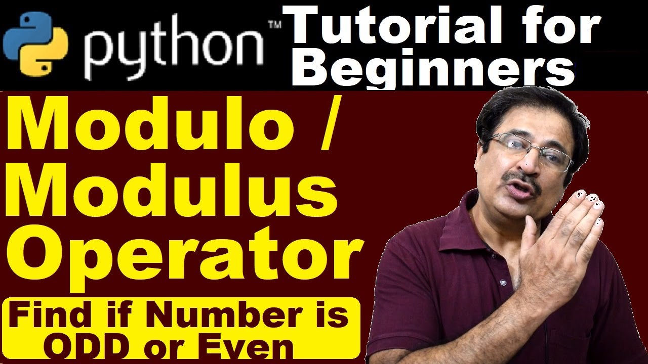 Modulus Operator In Python Python Tutorial For Beginners