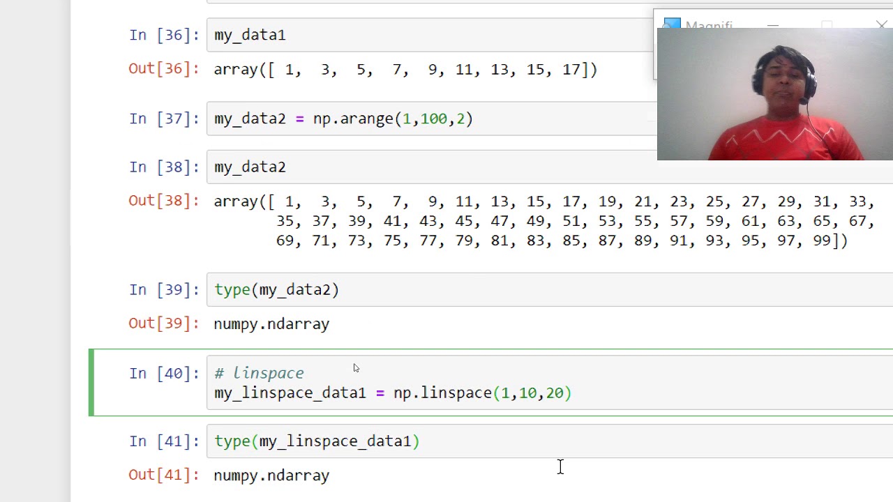 7 Linspace Arange And Reshape Function For Numerical Python Array