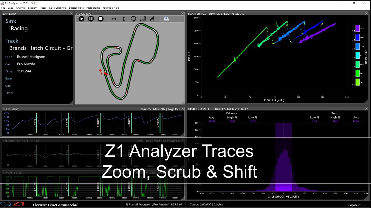 Z1 Analyzer Trace Zoom Scrub Shift Youtube