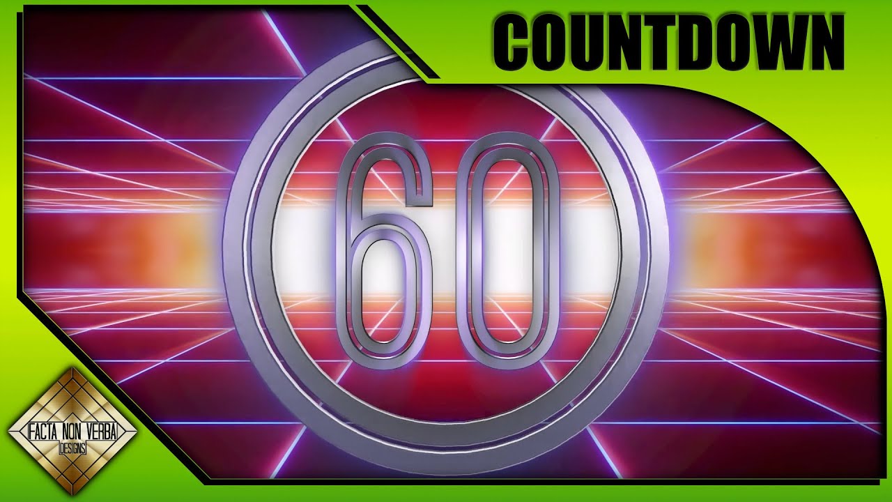 Free 60 Seconds Countdown Timer With Sound 2k 1440p60 0001 Youtube